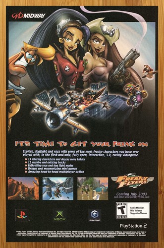 2003 Freaky Flyers PS2 Xbox Gamecube Vintage Print Ad/Poster Official ...