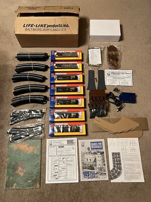 Vintage Life-Like Trains HO Scale CSX Train Set Complete No. 8986 | eBay