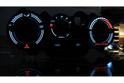 Mitsubishi Eclipse 2G - heater control panel glow gauge plasma dials ...