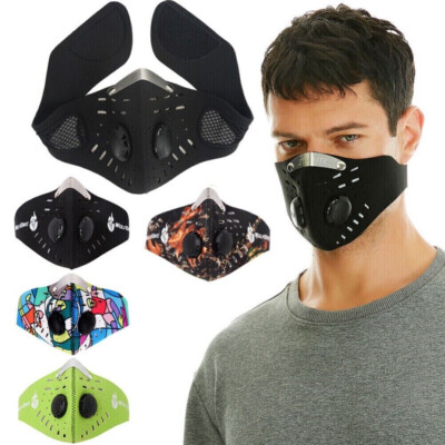 Outdoor Breathable Half Face Mask Reusable Motorcycle Cycling Sports ...