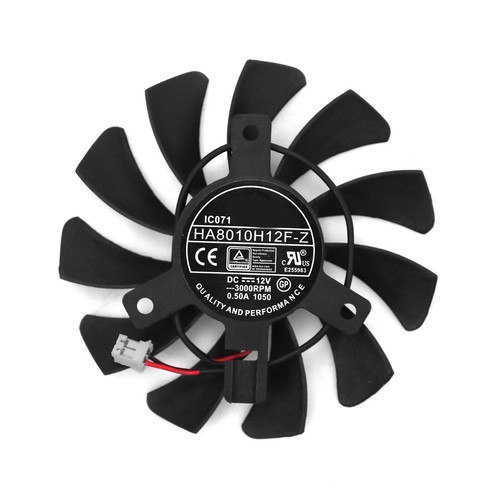 Cooling Fan HA8010H12F-Z for MSI GTX 750ti 750 740 ITX Graphics 2pin 75 ...