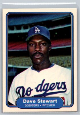 1982 Fleer #24 Dave Stewart Rookie RC DODGERS (A) | eBay
