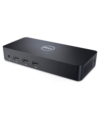 Dell USB 3.0 Ultra HD/4K Triple Display Docking Station (D3100), Black ...