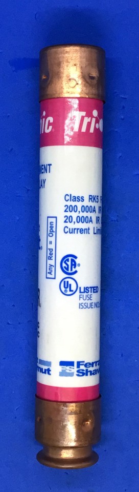 Shawmut Tri-onic TRS15R 15AMP 600Volt Dual Element Fuse | eBay
