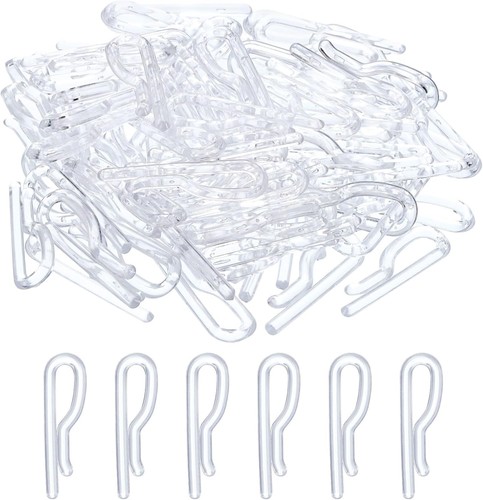 uxcell 100Pcs Durable Plastic Alligator Clips, 1.42" Clear U Shape | eBay