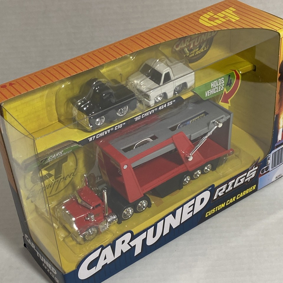 New Car Tuned RIGS Custom Car Carrier w/ '87 Chevy C10 & '90 Chevy 454 ...