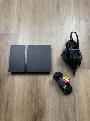 PS2 Slim Black Console FOR PARTS SCPH 70012 For Repair Video Glitch ...
