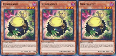 Kuribandit SDPD-EN020 X 3 1st Mint YUGIOH Cards | eBay