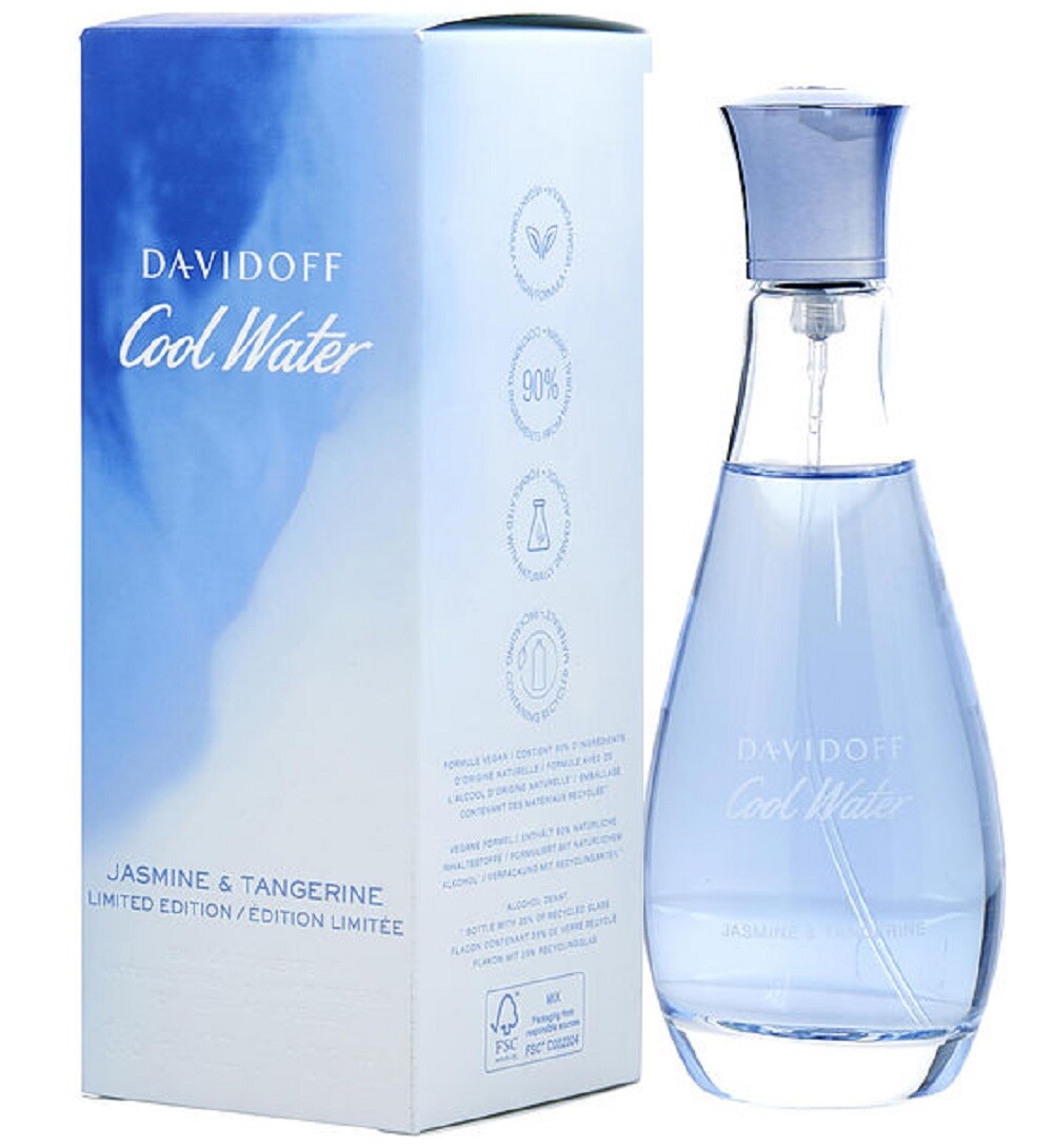 COOL WATER JASMINE & TANGERINE * Davidoff 3.3 oz / 100 ml EDT Women ...