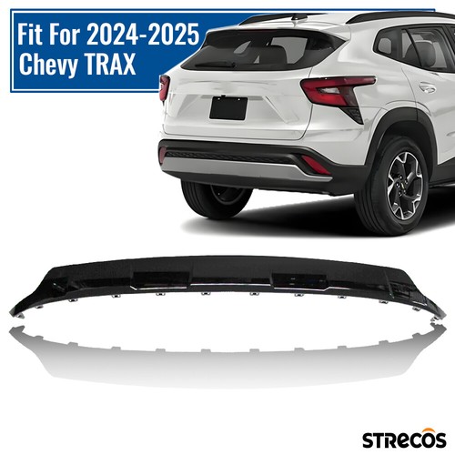 For 2024 Chevrolet Trax Rear Lower Bumper Valance Panel Glossy Black ...