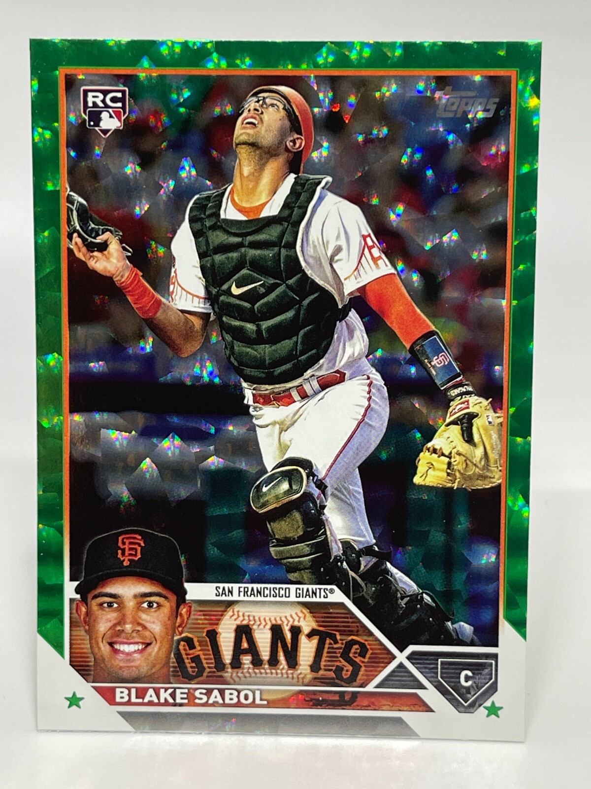 2023 Topps Update BLAKE SABOL Giants rc #US201 Green Foilboard 197/499 ...