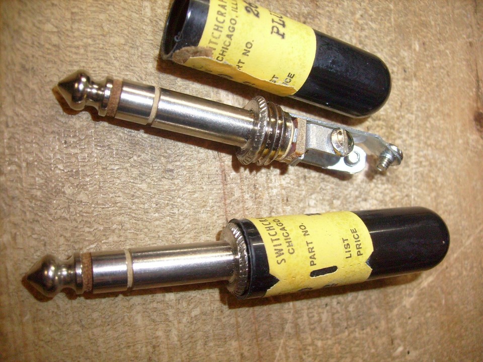 Vintage NOS Switchcraft 206 - Solder Style Microphone Mic Phone Plug ...