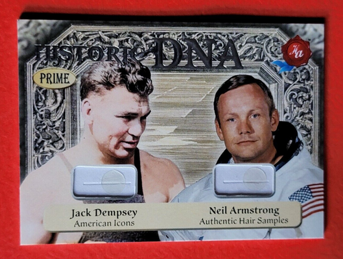 NEIL ARMSTRONG HAIR STRAND RELIC CARD #4/17 JACK DEMPSEY BOXER 2024 ...