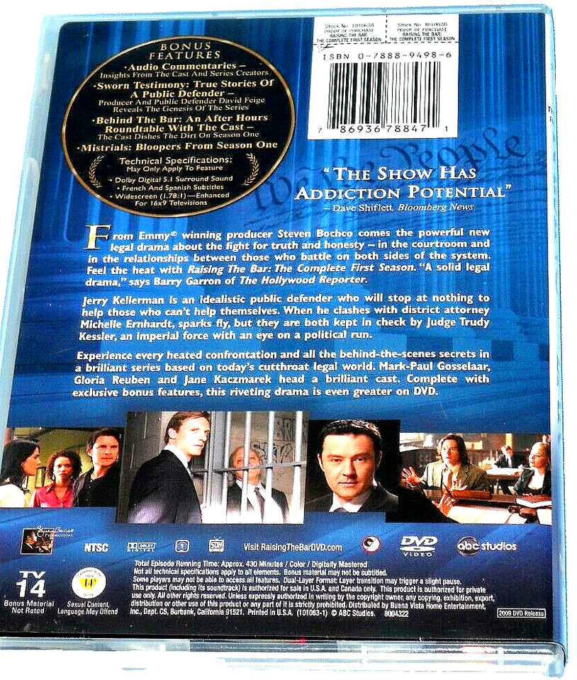 RAISING THE BAR 3 DVD COMPLETE 1ST STELLAR SEASON ORIGINAL CAST ...