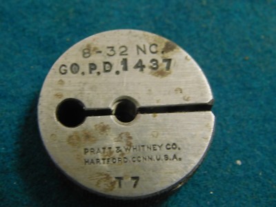 Hanson Whitney Go Thread Ring Gage 8-32 NC-3 | eBay