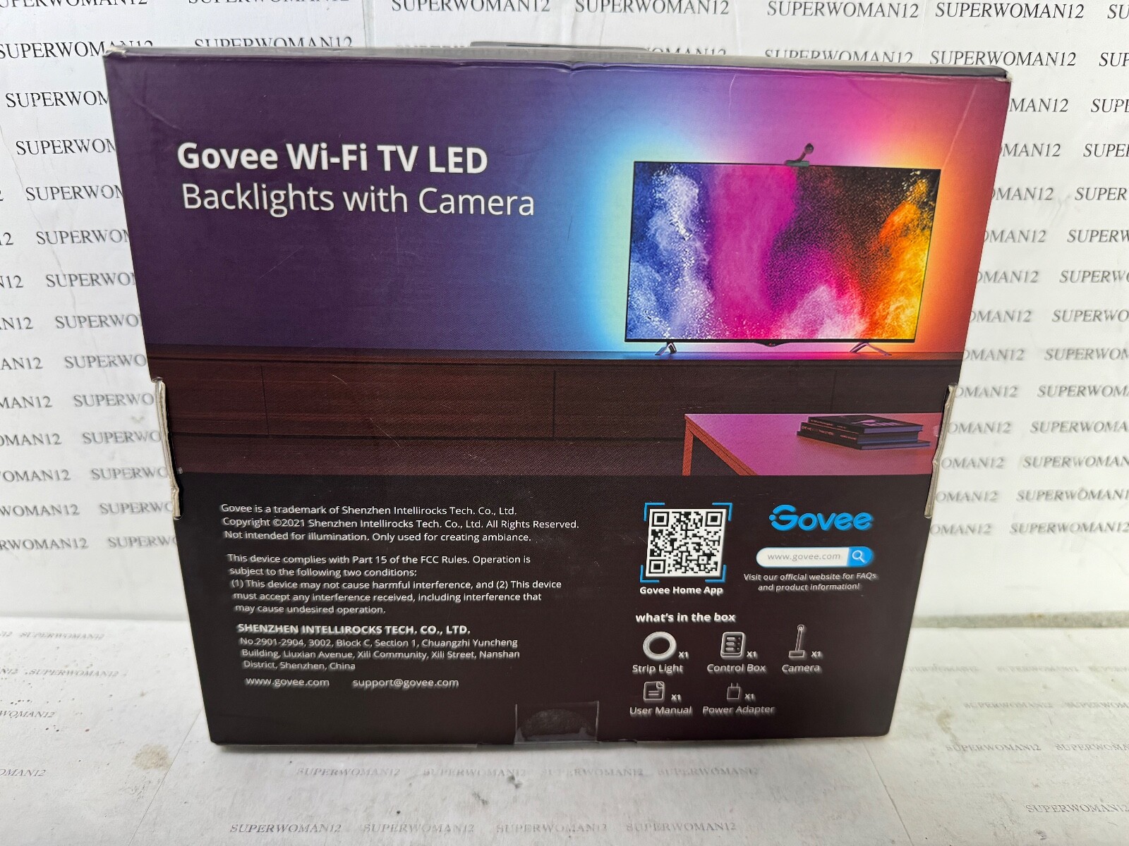 Govee LED RGBIC TV Ambient Backlight with Camera For 75"- 85" TV (04959 ...