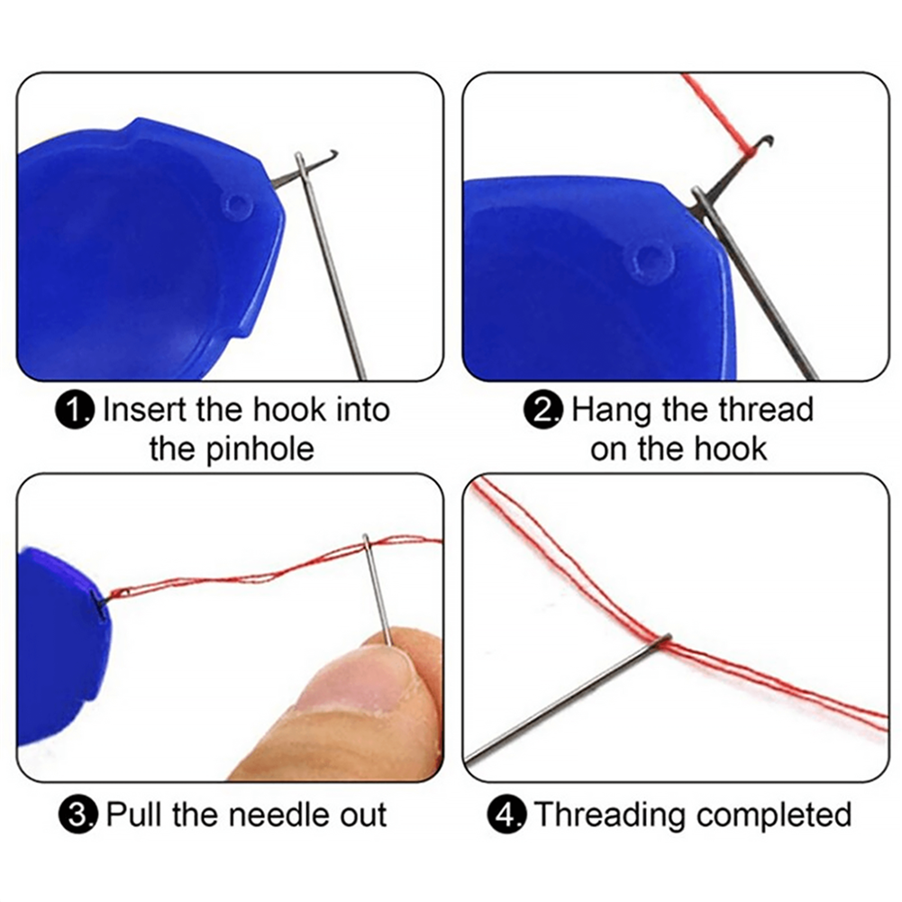 Box Needle Threader Threader 20mm*40mm Accessories Blue&red Color ...