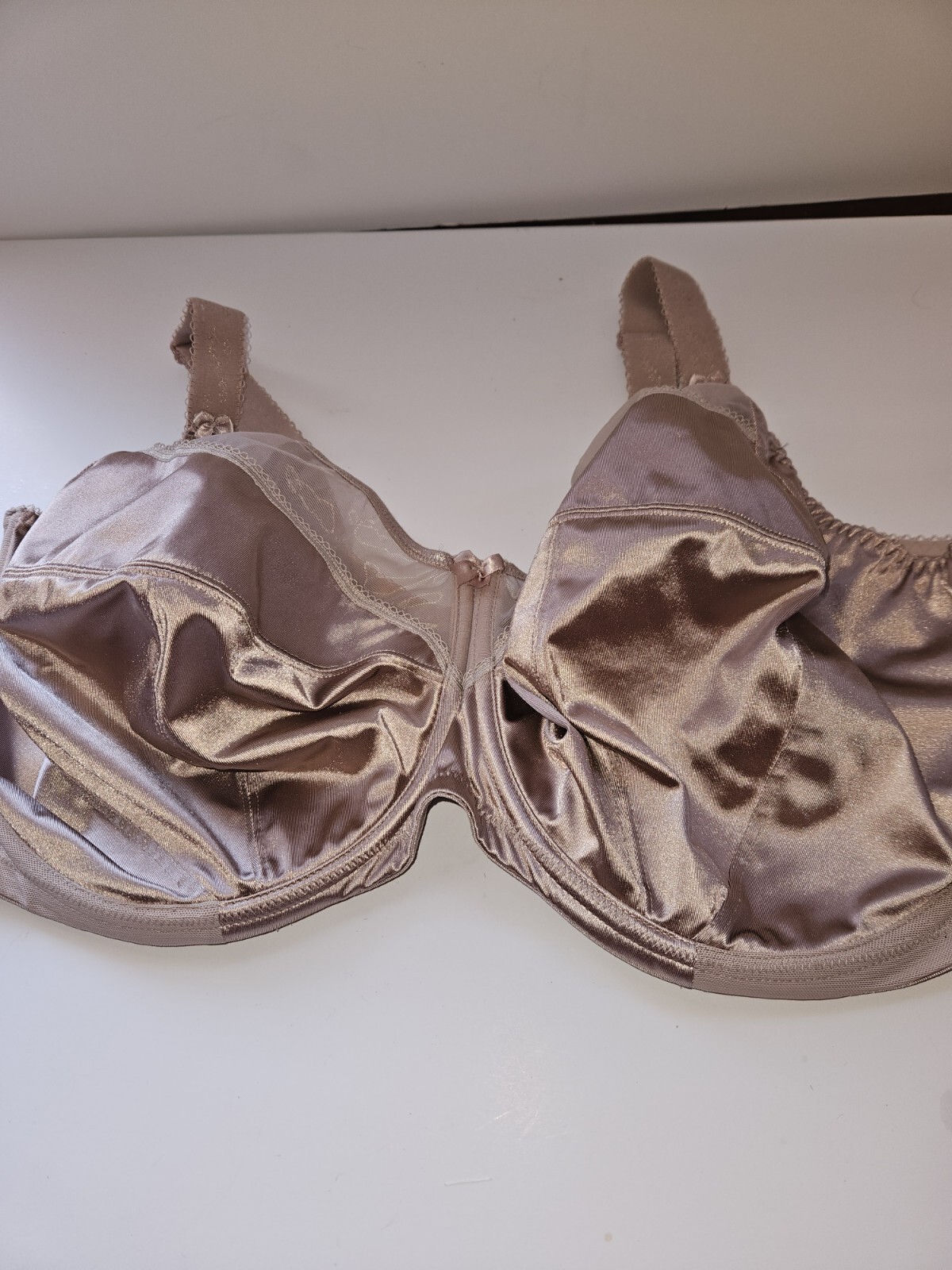 Goddess Bra 42K Keira Champagne Satin Full Coverage U… - Gem