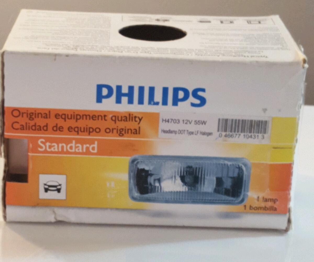 Philips Standard Sealed Beam Light Bulb H4703C1 for H4703 REC-48 14V ...