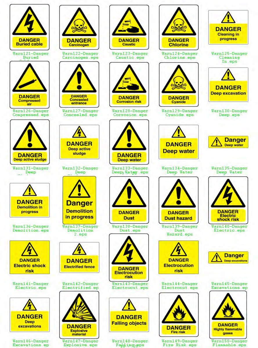 Yellow Safety Sign Construction Site Signs | Site Safety | UK Safety