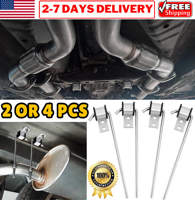 10" Exhaust Hanger Rod Heavy Duty Weld On Brackets Universal Muffler ...
