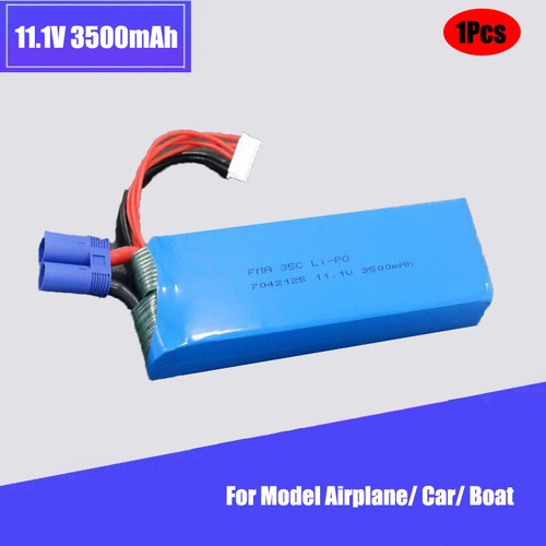 Upgrade 11.1v 3500mah 30C with EC5 Plug 3S Li-po Battery for FT012 RC ...