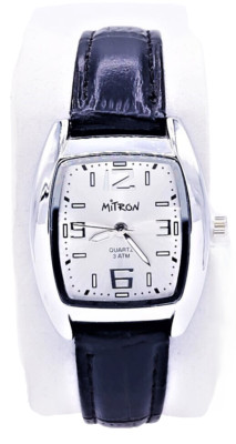 Mitron Quarzuhr Damen Armbanduhr Frauen Uhr Kunstlederarmband Schwarz ...