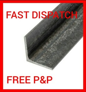 50mm x 50mm x 3mm ANGLE MILD STEEL ANGLE IRON L BAR SECTION CUT LENGTHS ...