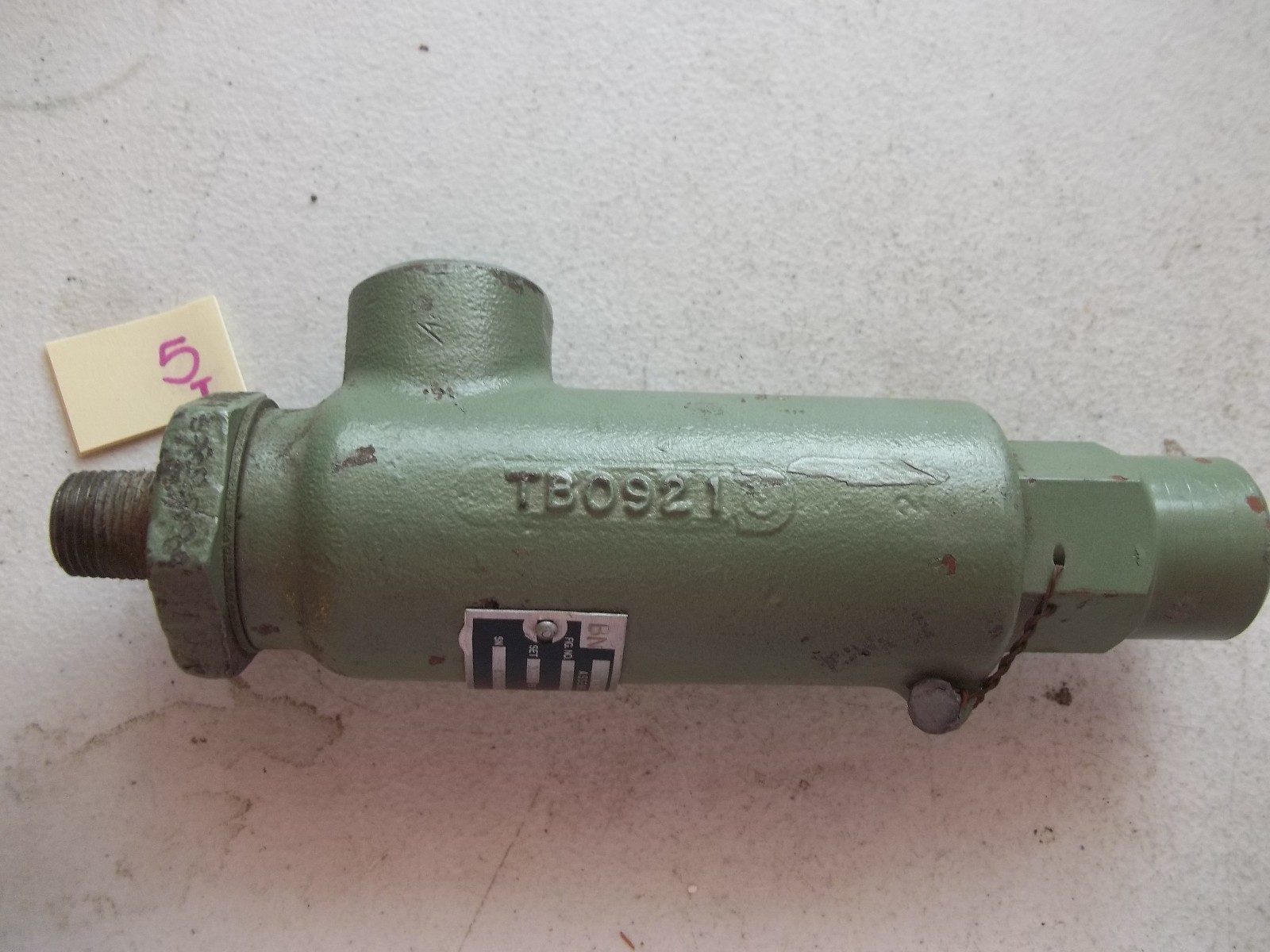 NEW NASVI TEXSTEAM SAFETY VALVE 77132S00AN TB0921 1/2" 3195PSI 7484 CFM ...