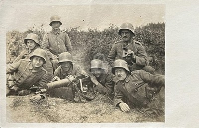 WWI WW1 GERMAN SOLDIERS Machine Gun RPPC Photo Postcard COPY | eBay