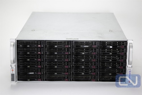 *Barebones* Supermicro CSE-846 4U 24-Bay SAS2 2x 1280W PSU with Caddies ...