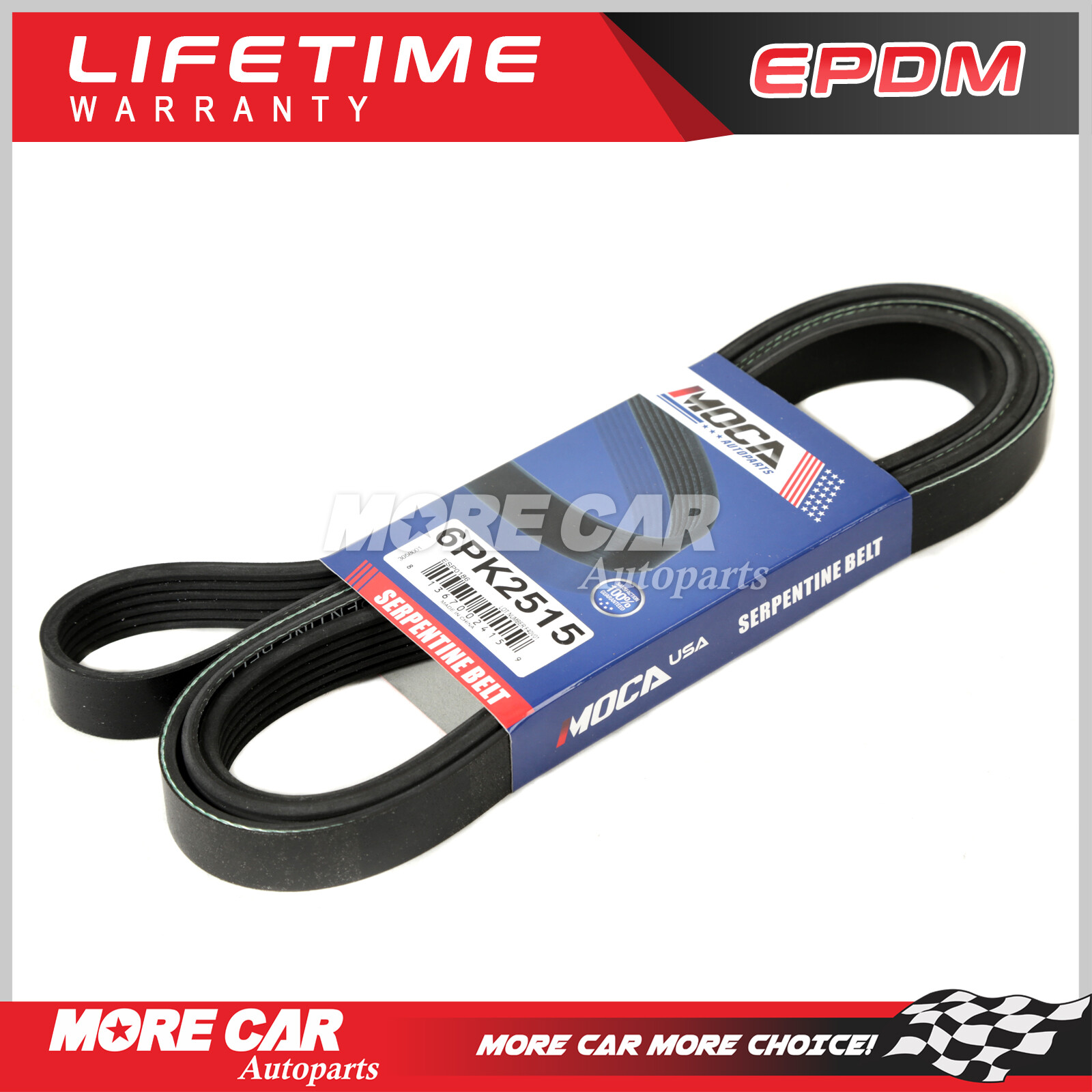 Serpentine Belt fit Chevrolet Dodge Ford Plymouth Volkswagen 6PK2515 | eBay