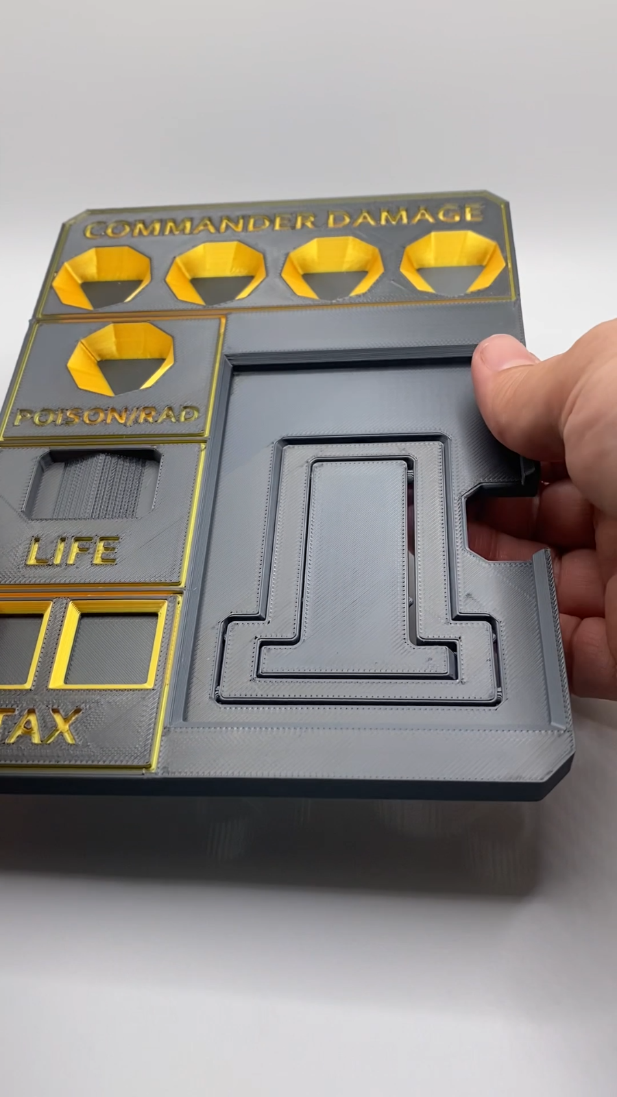 Partner Commander Tray designed to assist in tracking MTG Commander ...