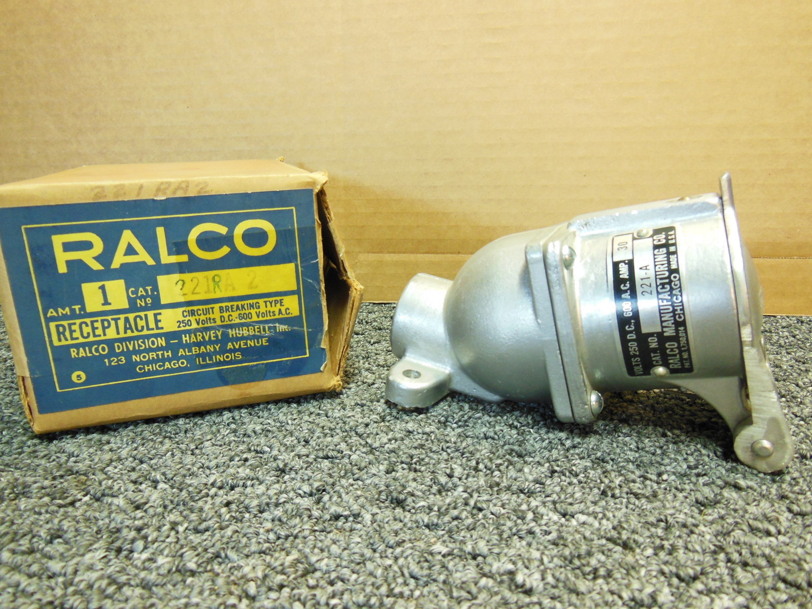 Ralco 221-A 30A 250VDC 600VAC receptacle | eBay