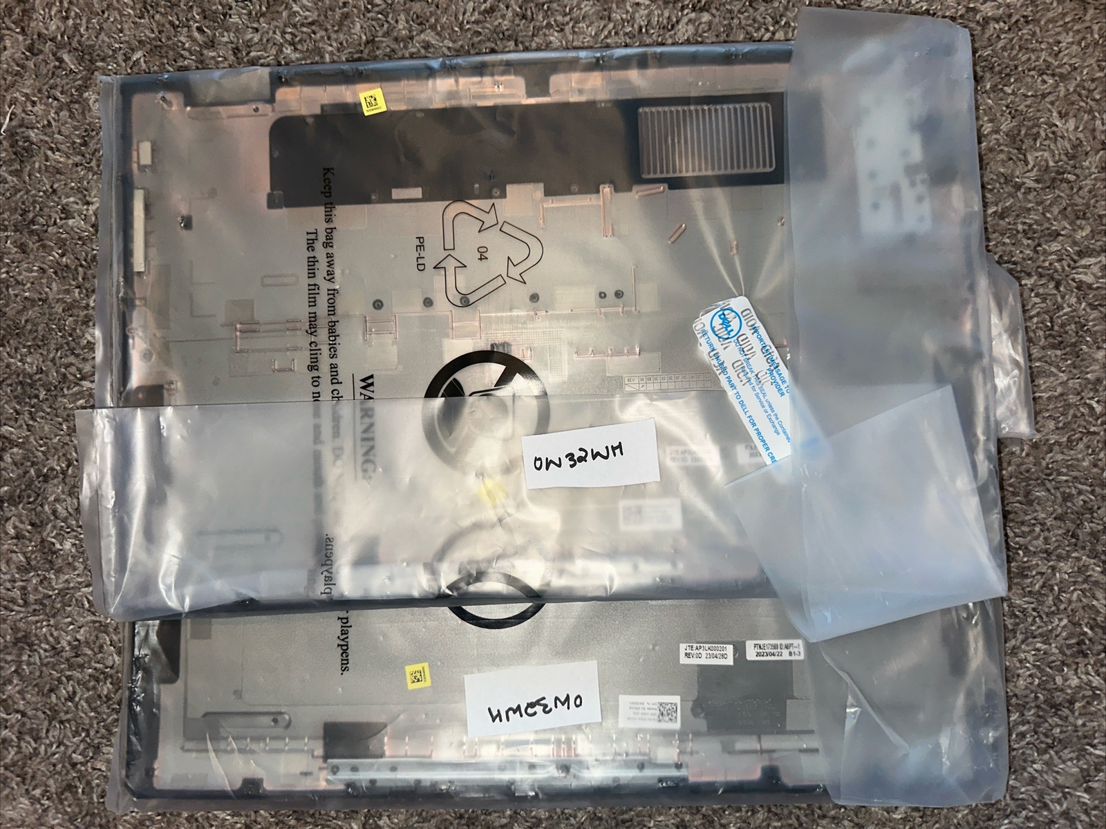 Dell Vostro 15 3510 3511 3515 3520 3525 Laptop Bottom Base Case W32WH ...