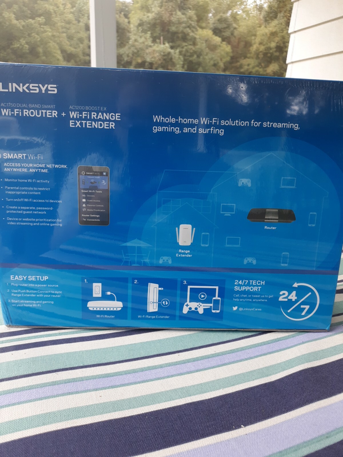 NEW Linksys F5Z0636 All-in-One WiFi Solution w/ AC1750 Router & AC1200 ...