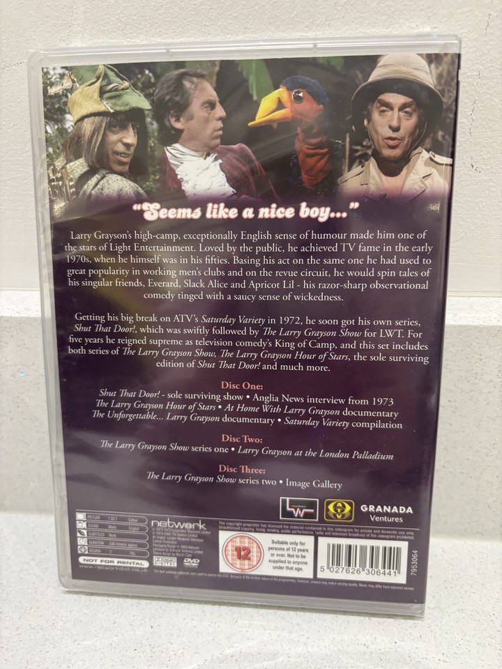 Shut That Door Larry Grayson At ITV 1972 DVD New Factory Sealed ...