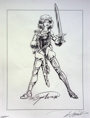 X-Men The Animated Series SIGNED Frank Squillace ROGUE Model Cel Copy ...