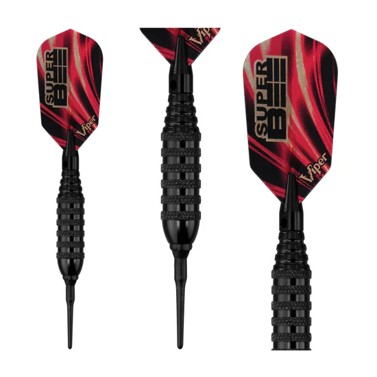 VIPER SUPER BEE BLACK 16 GRAM DARTS 2BA SOFT TIP SET NEW SHIPS FREE ...