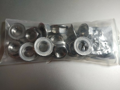 1/2"-13 Grade 15 Serrated Flange Whiz Lock Nuts Coarse Zinc Yellow ...