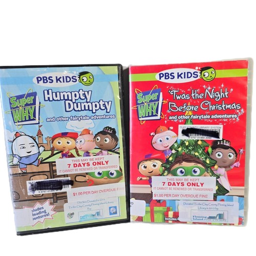 PBS Kids SUPER WHY Dvd Lot Of 2 Humpty Dumpty & Twas The Night Before ...