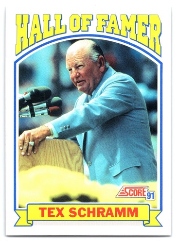 1991 Score #673 Hall of Famer Tex Schramm Dallas Cowboys | eBay