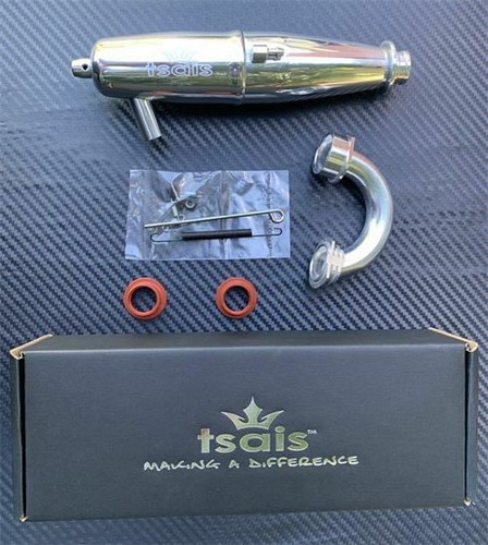 RC Car Tuned Pipe Set For 1/8 Truggy Off-Road Double Chamber 1- Piece ...