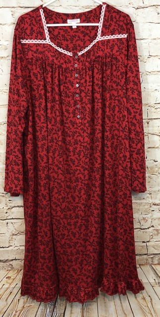 Secret Treasures Cardinal Nightgown Womens 4x Bird Velour Red Pajama B3 ...