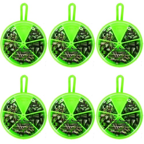 (6) Packs Water Gremlin Bullet Shaped Split-Shot Bull-Shot Sinkers ...