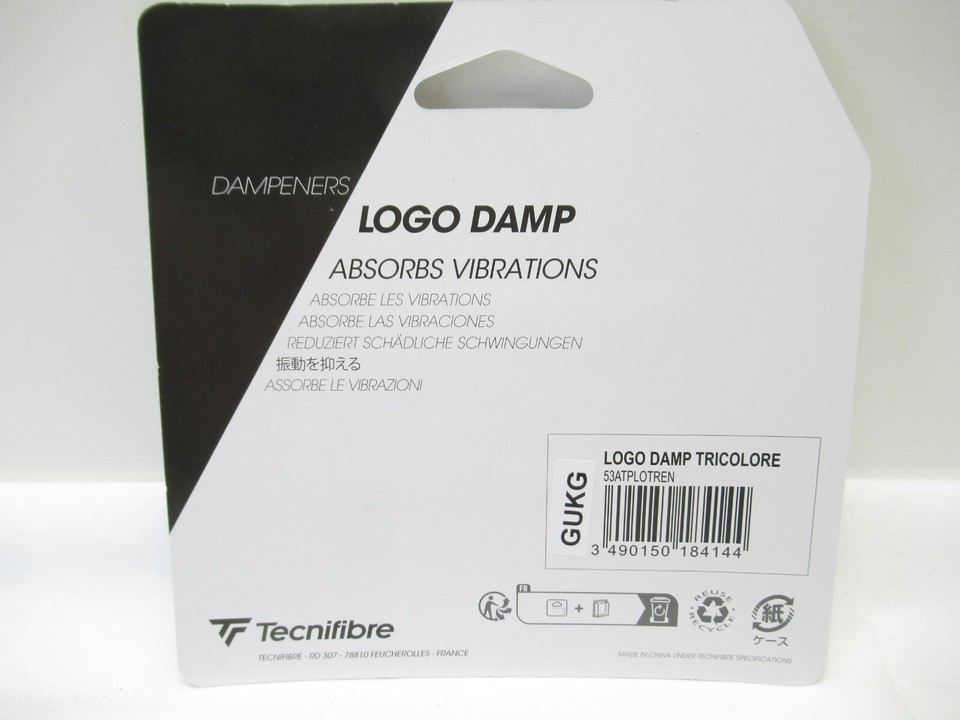TECNIFIBRE "LOGO DAMP" TENNIS VIBRATION DAMPENERS / SHOCK ABSORBER ...