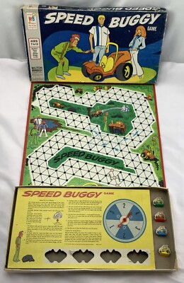 1974 Speed Buggy Game by Milton Bradley Complete in Good Condition FREE ...
