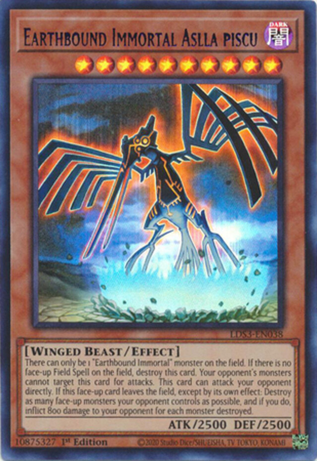 Yu-Gi-Oh! TCG Earthbound Immortal Aslla Piscu (Blue) Legendary Duelists