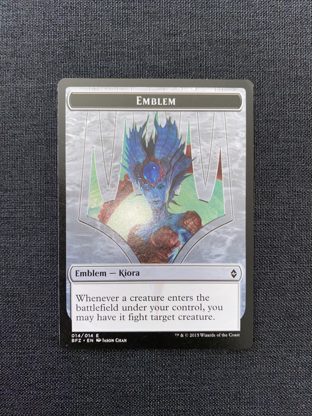 Kiora, Master of the Depths Emblem Token x1 Battle for Zendikar 1x MTG ...