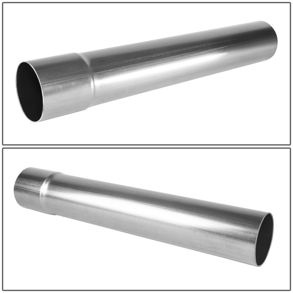 2.5" Inch OD Custom 18" Length Mild Steel Straight Exhaust Pipe Tube ...